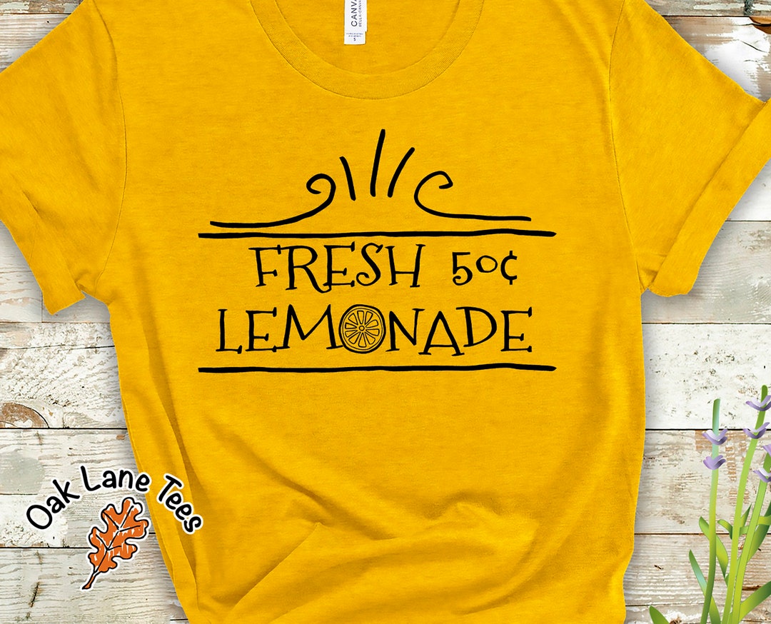 LEMONADE T-shirt,black Print,fresh Lemonade,lemonade Tee,lemonade ...