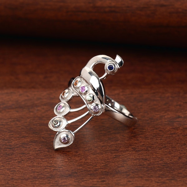 Peacock Ring - Etsy