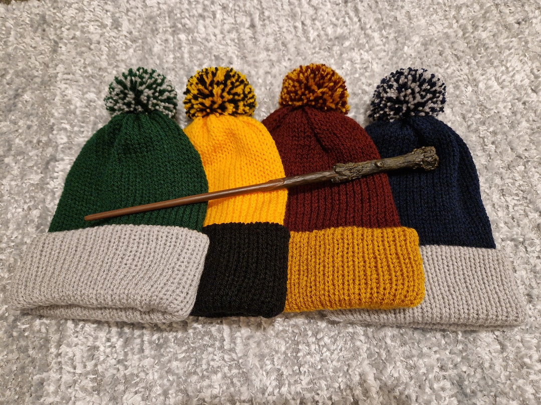 Knitting Machine House Colour Bobble Hats - Etsy
