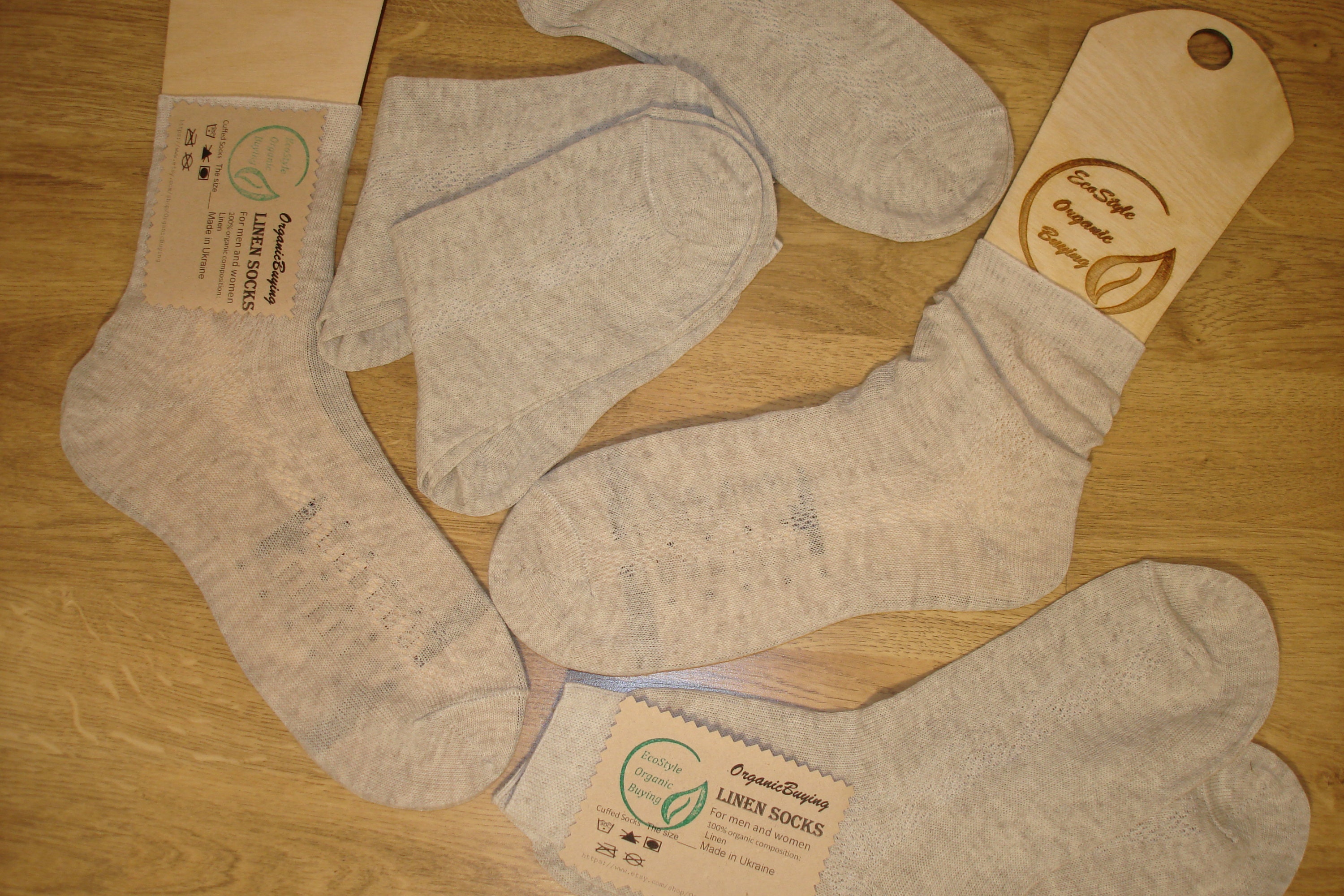 Set 5 organic linen socks.Eco-friendly socks men and | Etsy