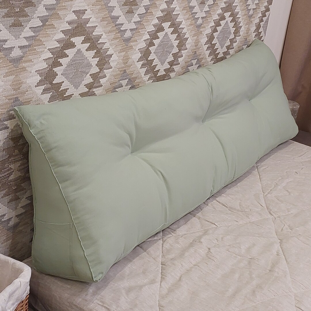 Hemp Bedside Pillow.cushion Prop.linen Back Pillow.organic Headboard ...