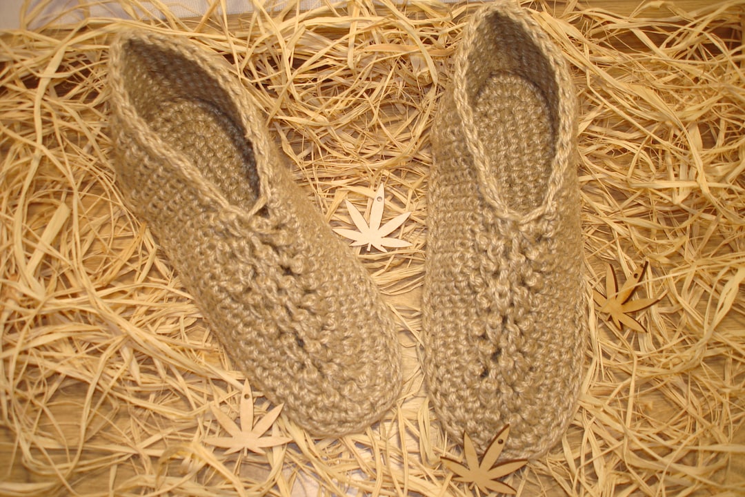 Hemp Couch Slipper.organic Slippers,hemp Socks.vegan Slippers.hemp ...