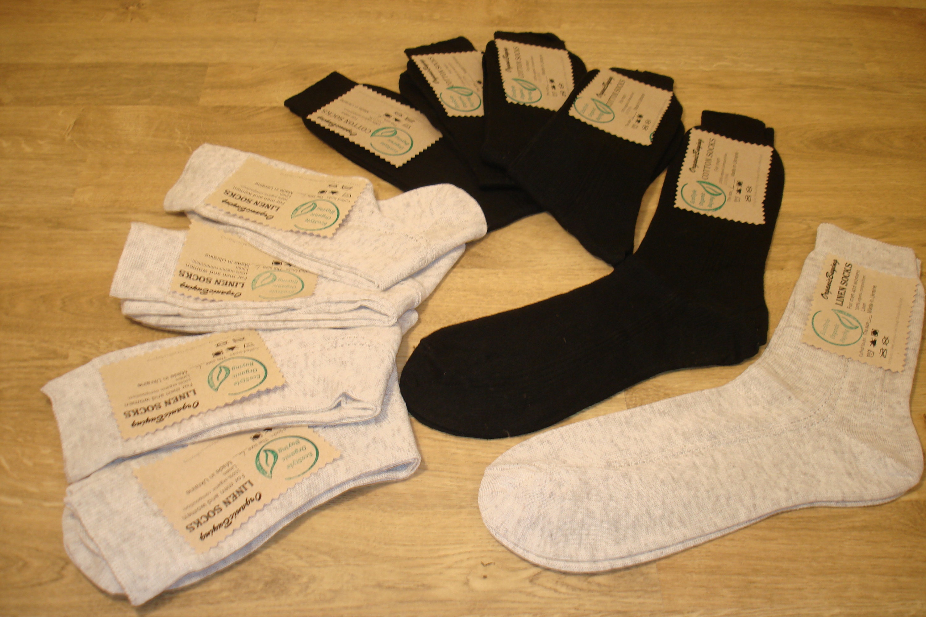 Set of Socks 10 Pairs.linen Socks Calf 5 Pairs.cotton Organic - Etsy