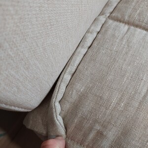 Hemp Sofa Cover.quilted Linen Cover for the Couch.organic - Etsy