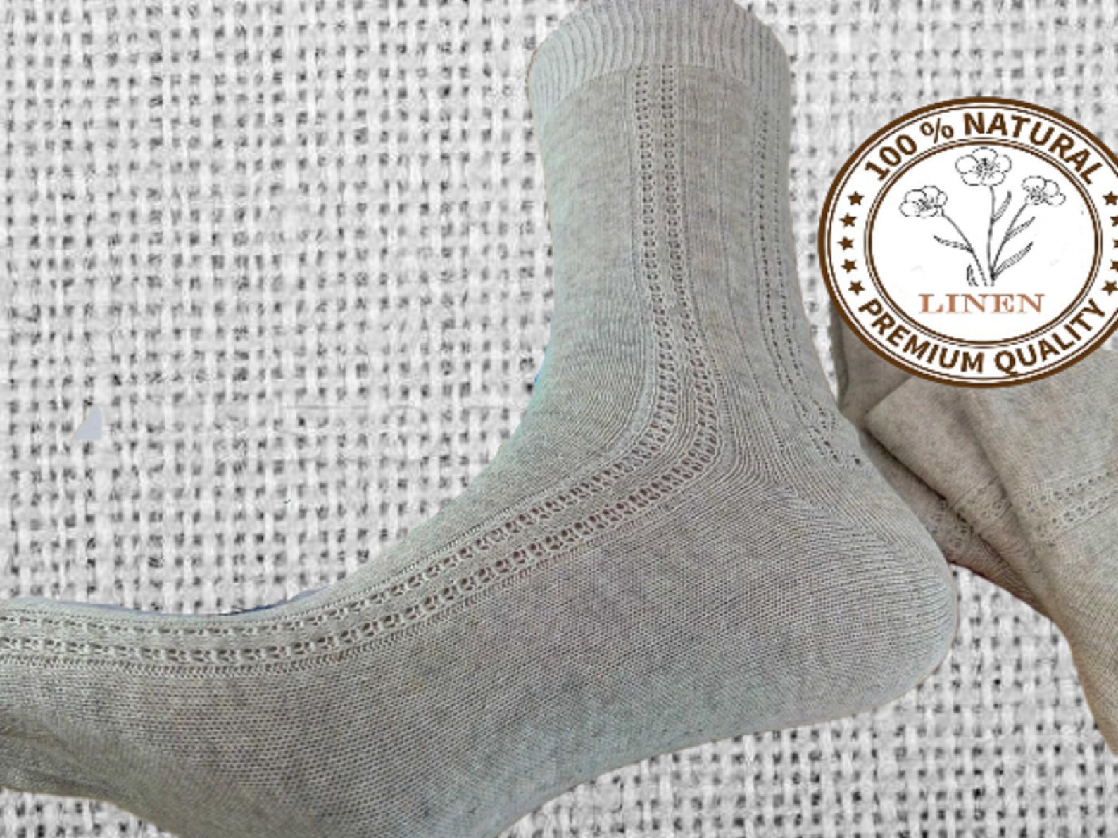 Set of Linen Socks 5 Pcs. Eco Friendly Socks Natural - Etsy