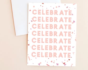 Celebrate Card - Etsy