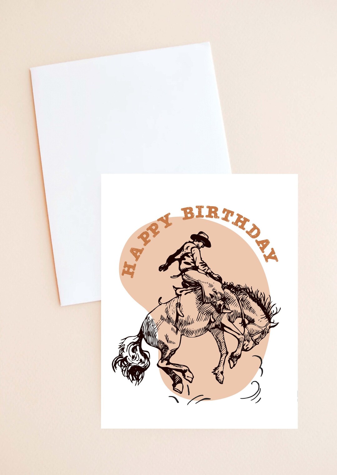 Happy Birthday Rodeo - Birthday Card - Etsy