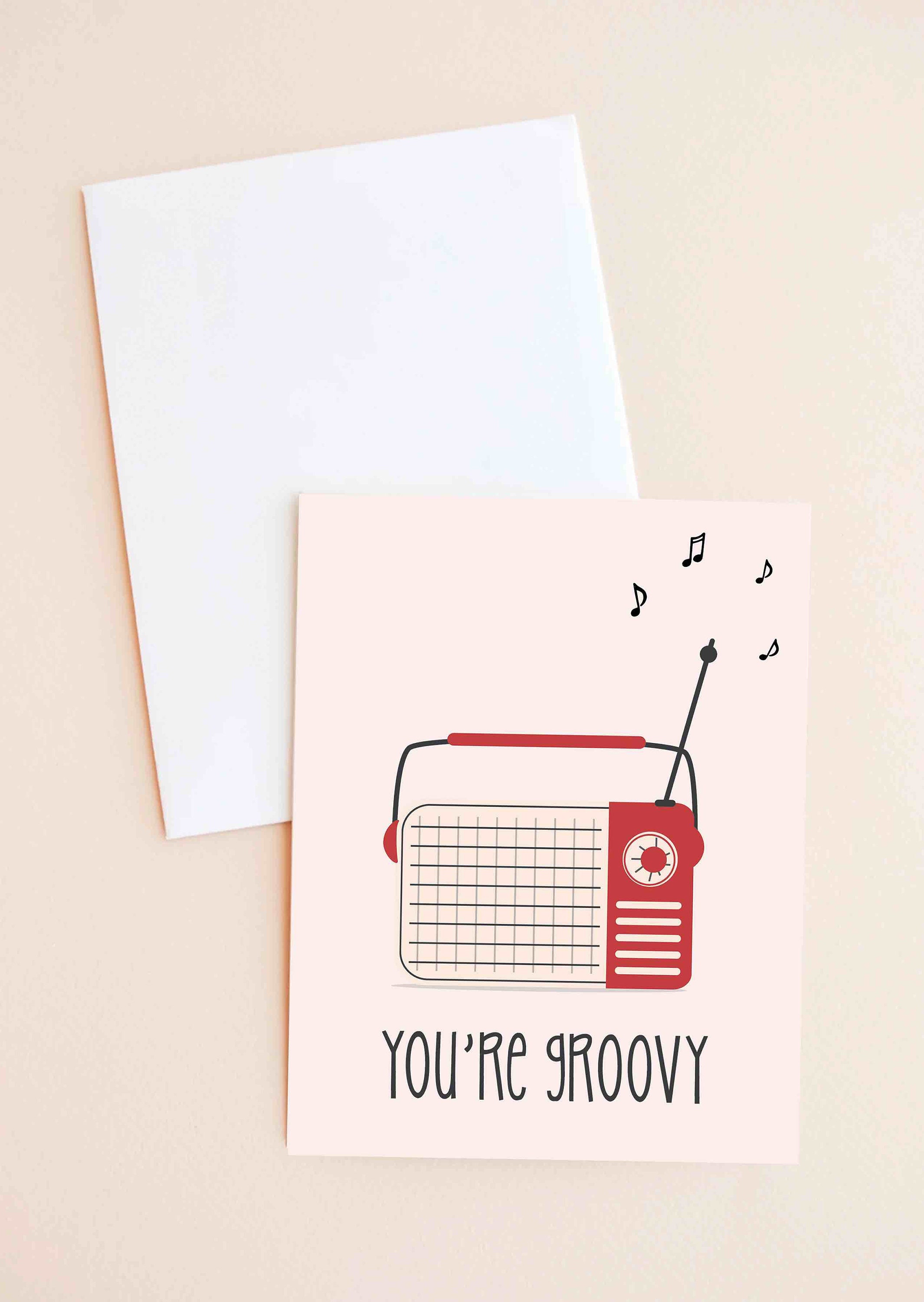 You're Groovy - Greeting Card - Etsy
