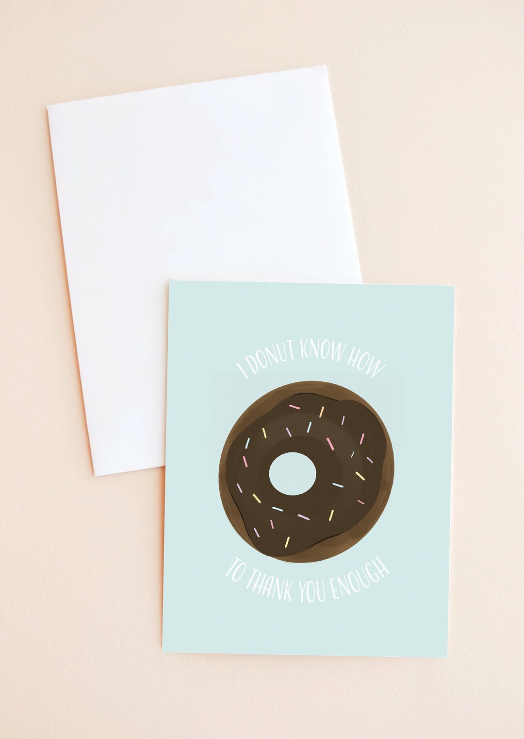 I Donut Know How to Thank You - Greeting Card - Etsy