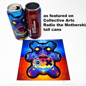 Art Print | Polarity Bear | Reversible, Original Design, Unframed ...