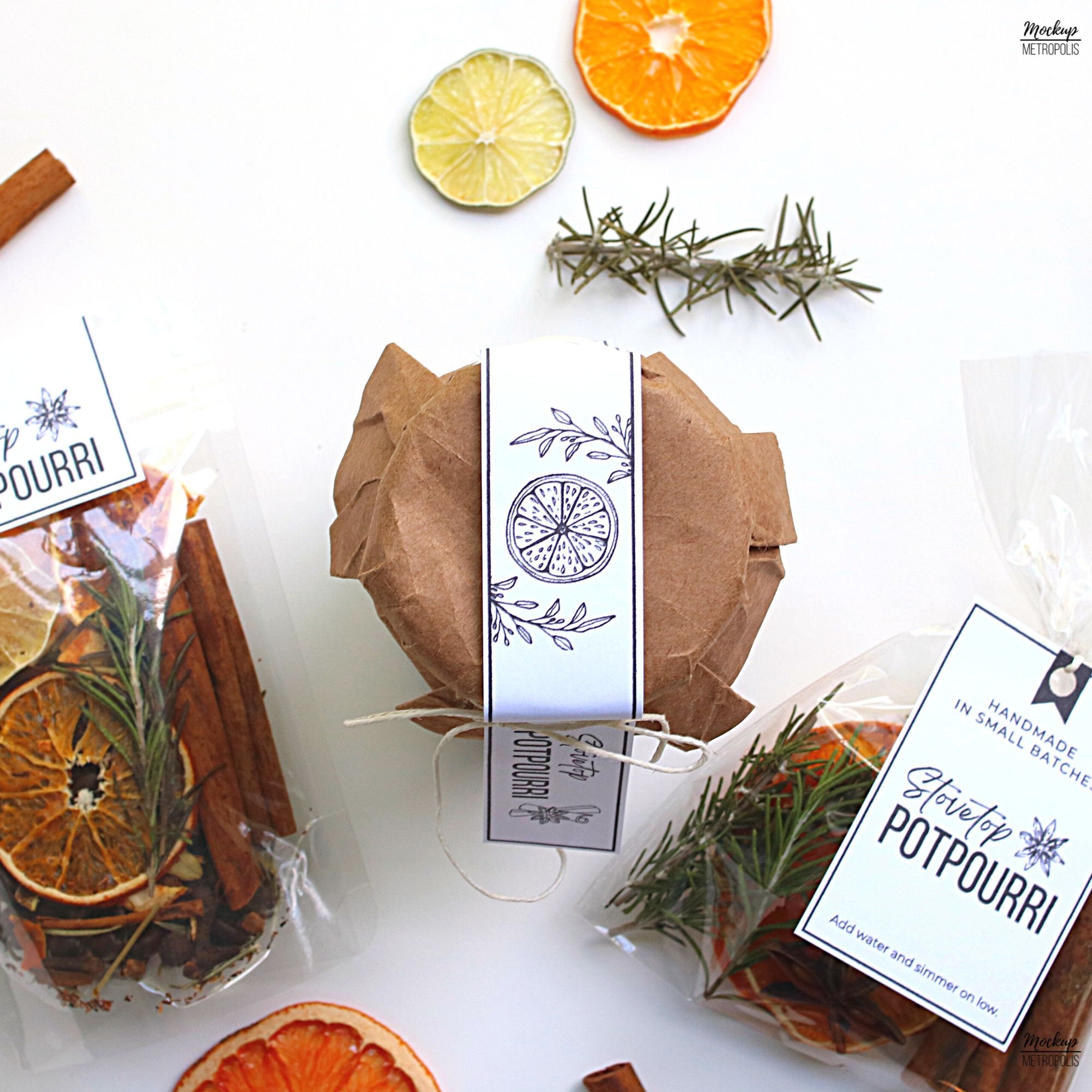 Stovetop Potpourri Labels and Tags 3 Designs, Handmade Product Labels ...