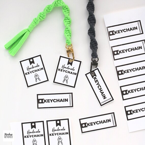 Keychain PRINTABLE Tags Digital Download PDF Handmade Key - Etsy Australia