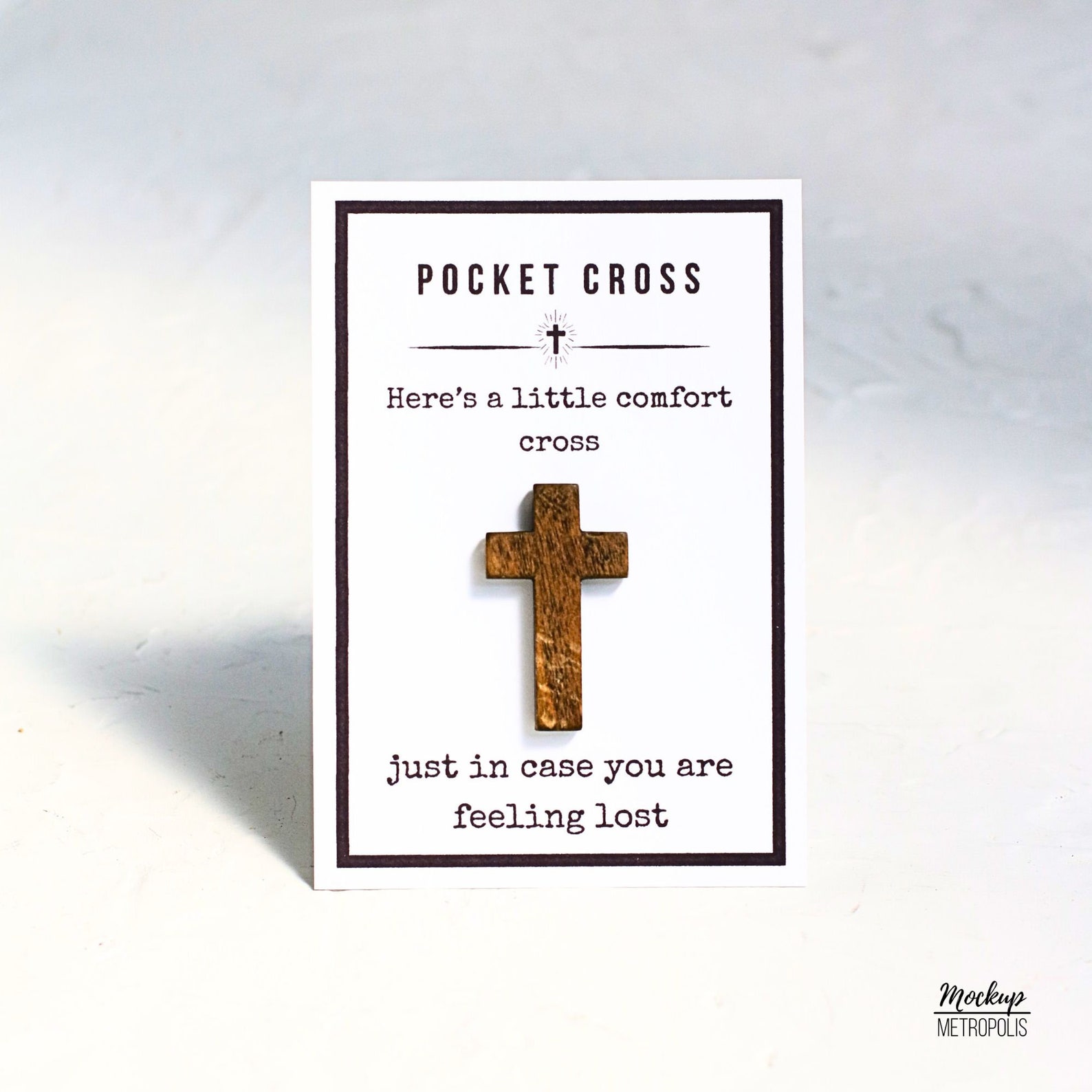 Printable Comfort Cross Cards ∙|∙ DIY Pocket Cross Packaging (PDF) - Etsy