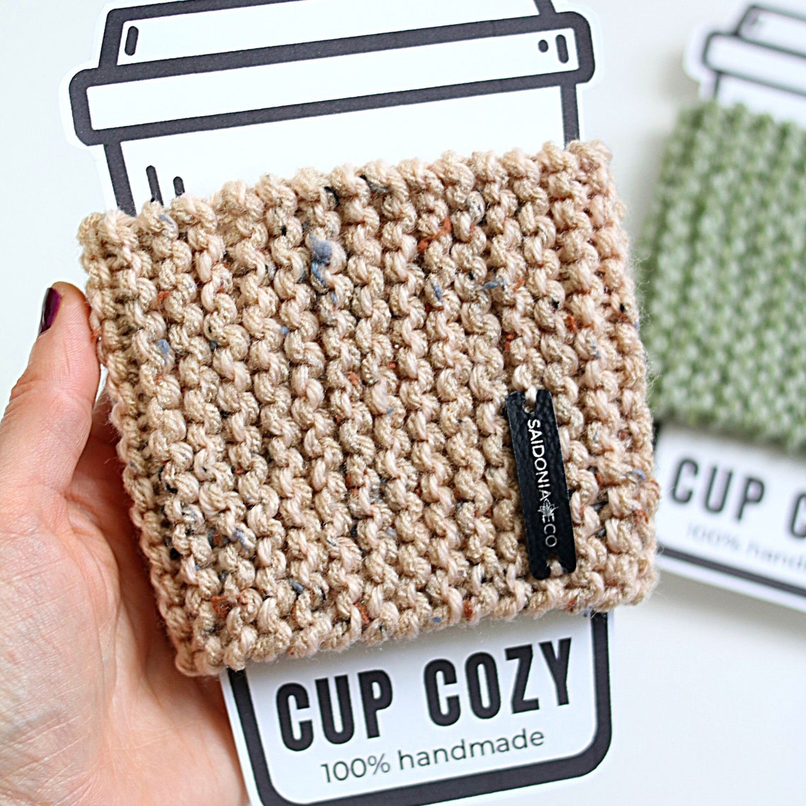 Tall Cup Cozy Display Card PRINTABLE Template Coffee Sleeve - Etsy UK