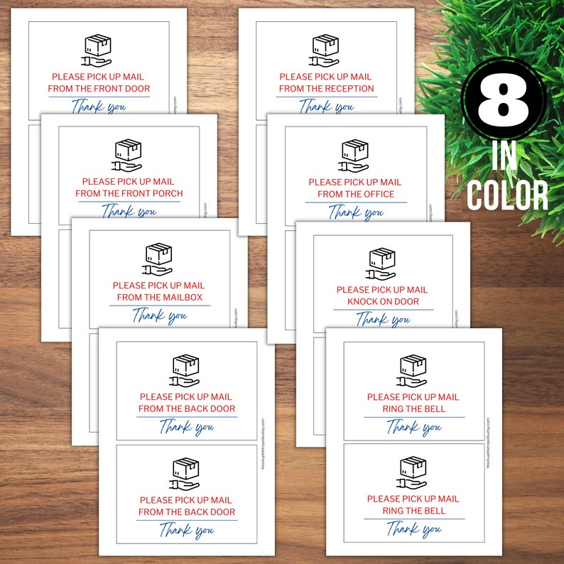 PRINTABLE Pickup Mail Signs, USPS Digital Post Signs, Office Reception ...