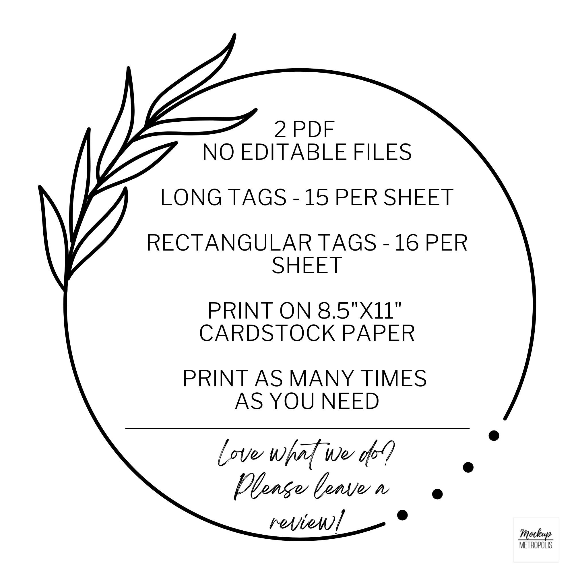 Keychain PRINTABLE Tags Digital Download PDF Handmade Key - Etsy Australia