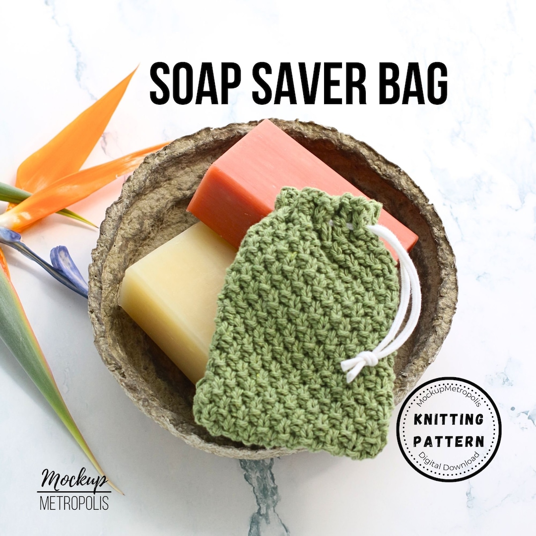 Soap Saver Knitting Pattern: Beginner Knit Soap Pouch (PDF Download) - Etsy