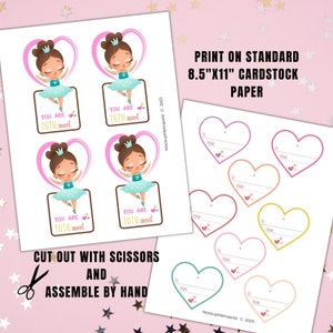 Valentines Day Scrunchie Cards, Ballerina Creative Kids Hair Scrunchies ...