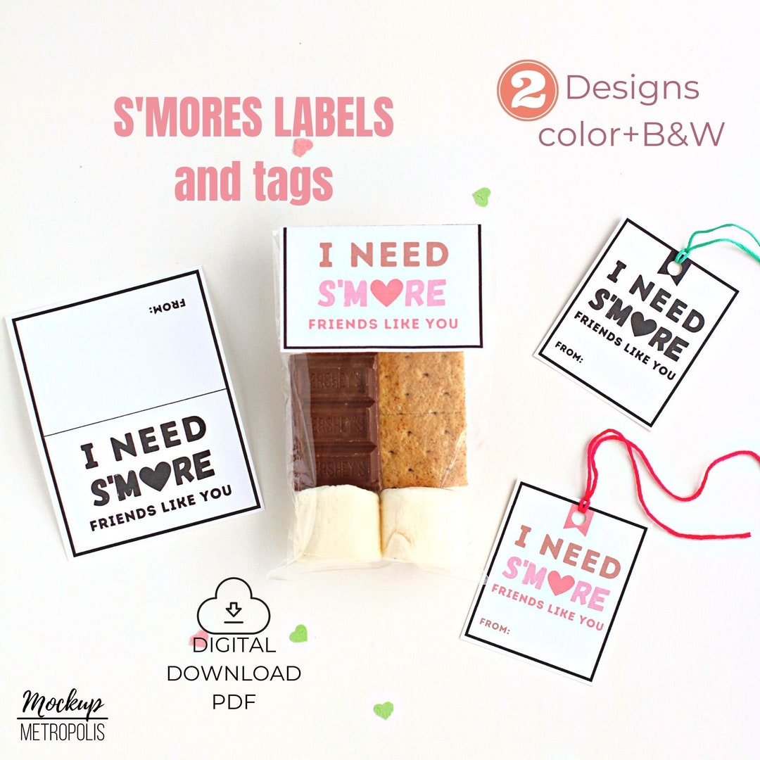 Smores Kit Printable Tags and Labels for Kids | Birthday Party Goody ...