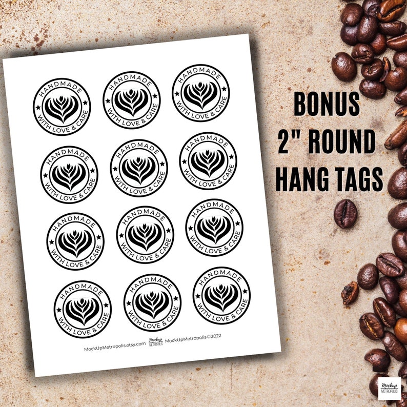 Tall Cup Cozy Display Card PRINTABLE Template Coffee Sleeve - Etsy
