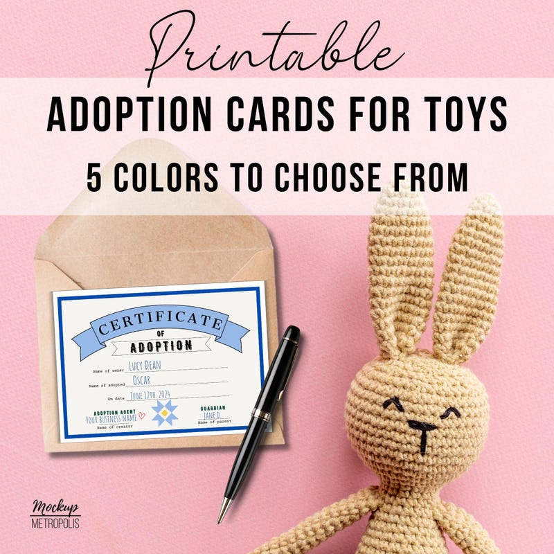 Adoption Card - Etsy