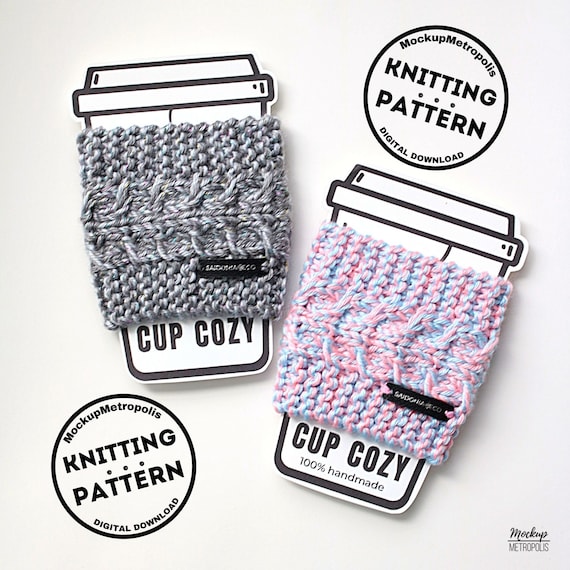 Knitting Pattern For Cup Holder Coffee Cozy Knitting Pattern, Tea Cozy