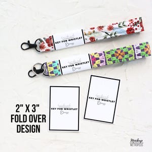 Printable Key Fob Wristlet Labels: Handmade Market Display (PDF) - Etsy