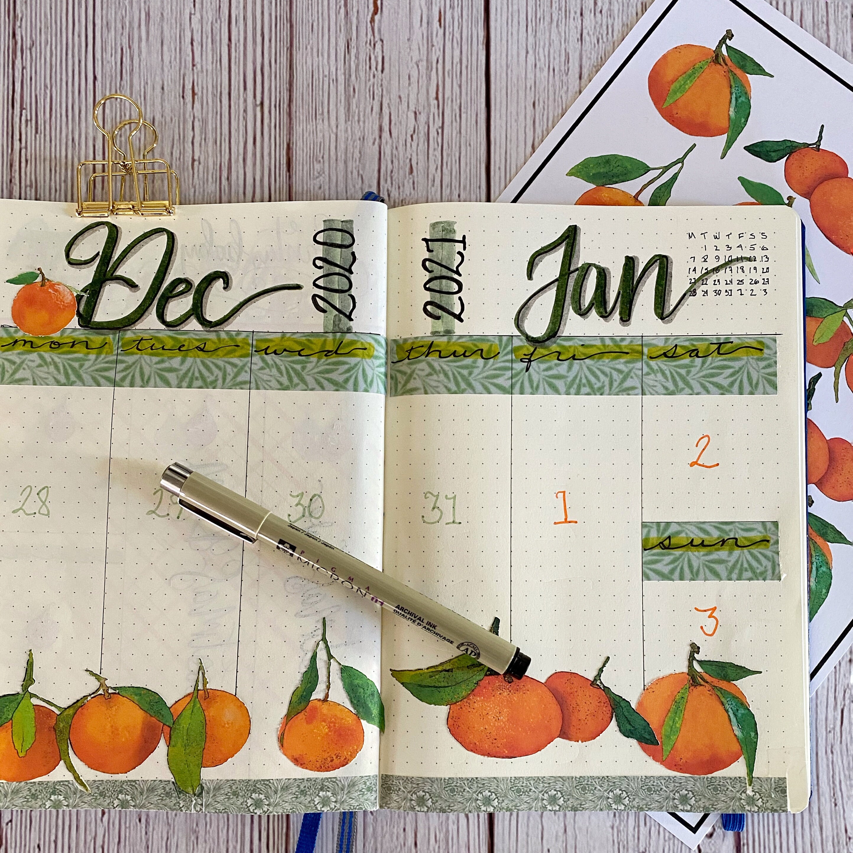Satsuma Sticker Set Orange / Tangerine / Citrus / Good Luck | Etsy