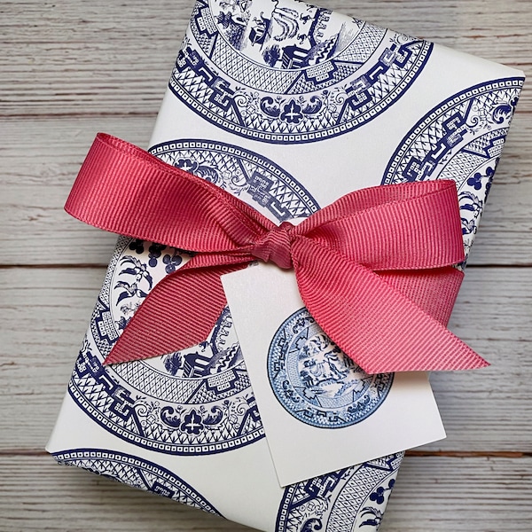 Blue Willow Paper - Etsy