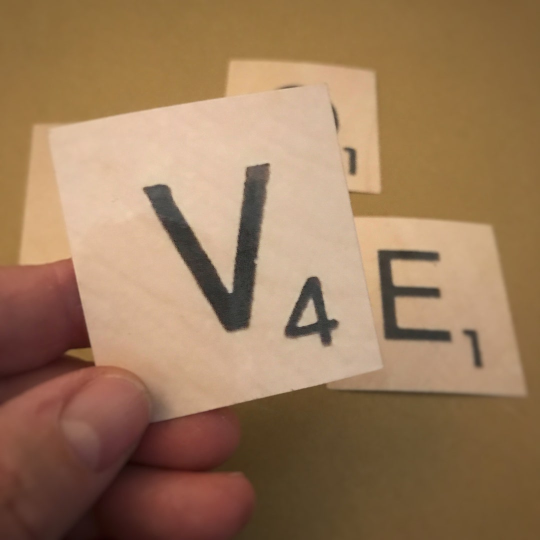 Single Big Scrabble Vinyl Sticker - Etsy