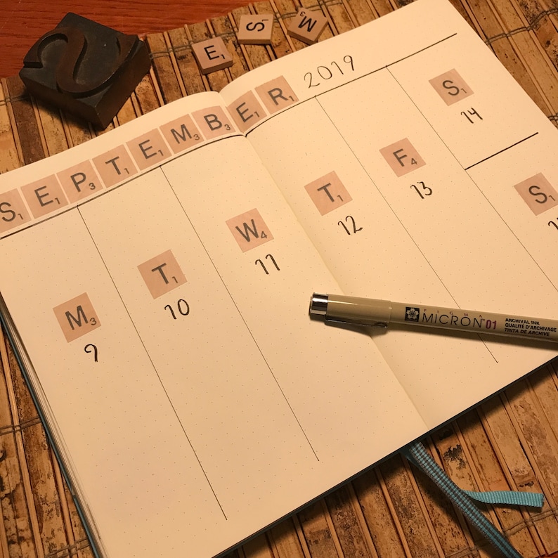 Scrabble Tiles Stickers (complete Set) - Etsy