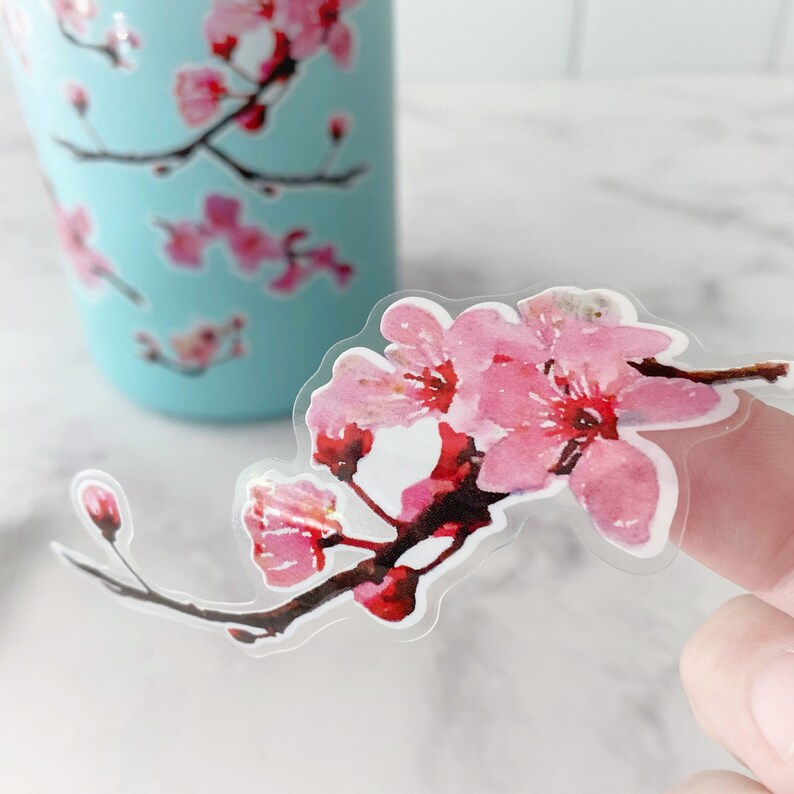 Sakura - Cherry Blossom VINYL Sticker Set - Etsy