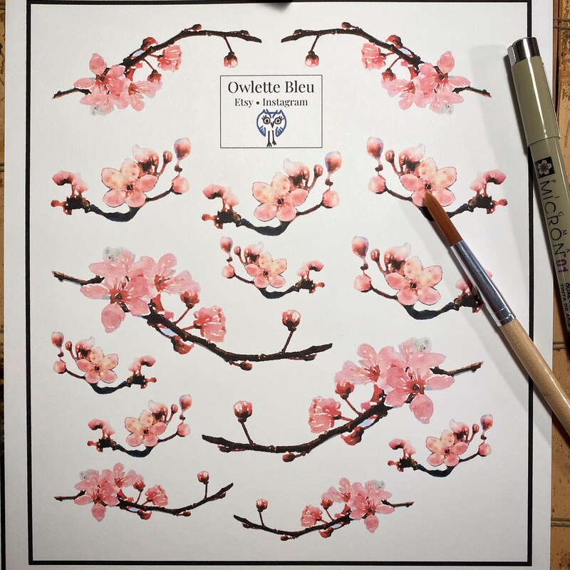 Cherry Blossom Tree Decal - Etsy