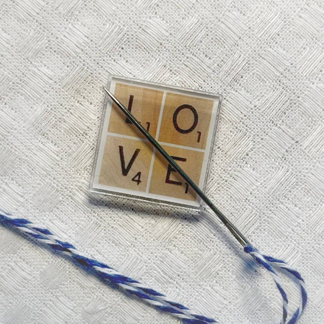 Scrabble LOVE Needle Minder | Word Games | Word Nerd | Romantic Love - Etsy