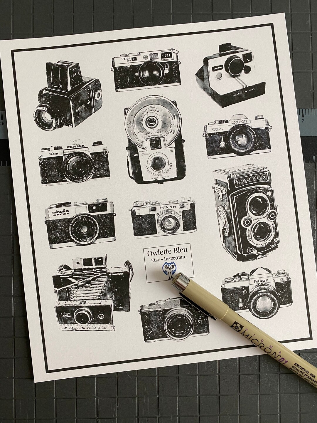 Vintage Cameras Sticker Set - Etsy