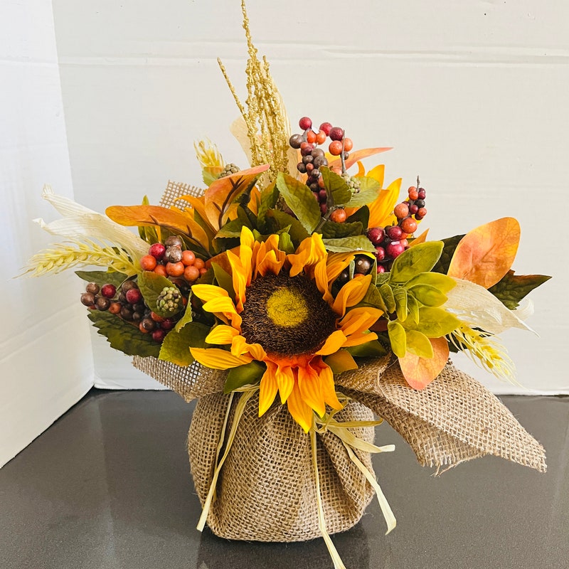 Burlap Centerpieces - Etsy