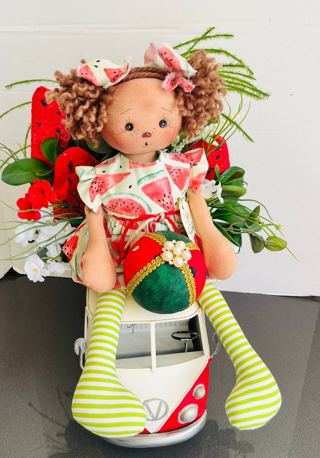 Sweet Watermelon Doll, Watermelon Centerpiece, Watermelon Summer ...