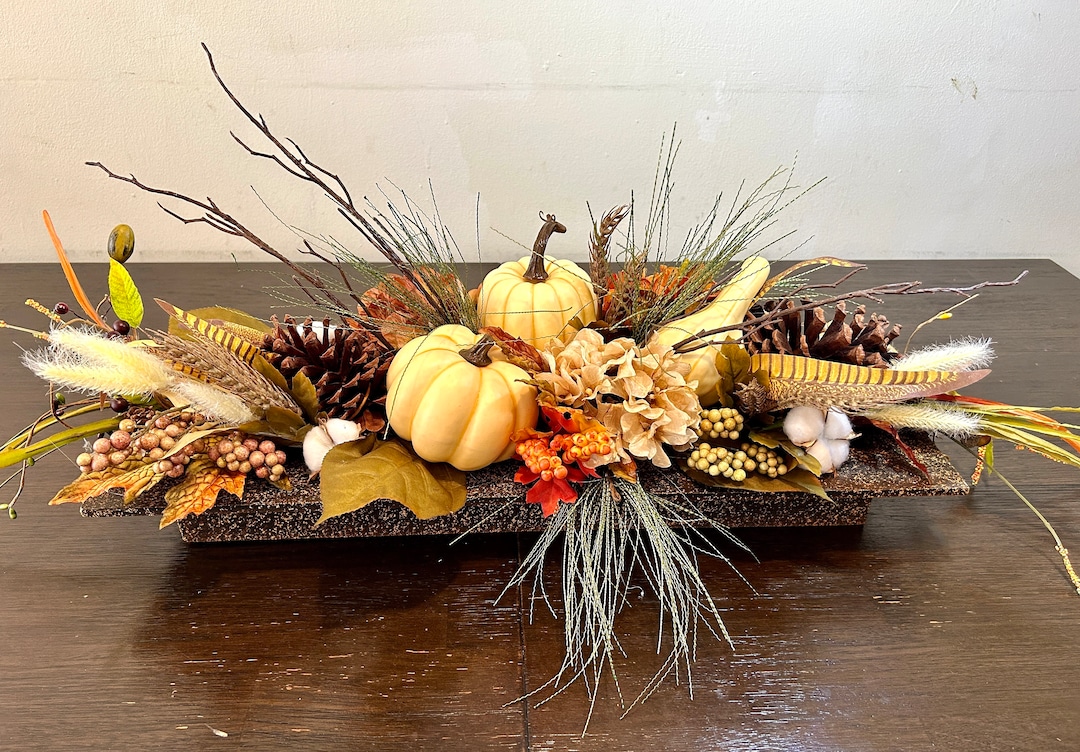 Fall Centerpiece, Fall Decor, Fall, Thanksgiving Decor, Thanksgiving ...