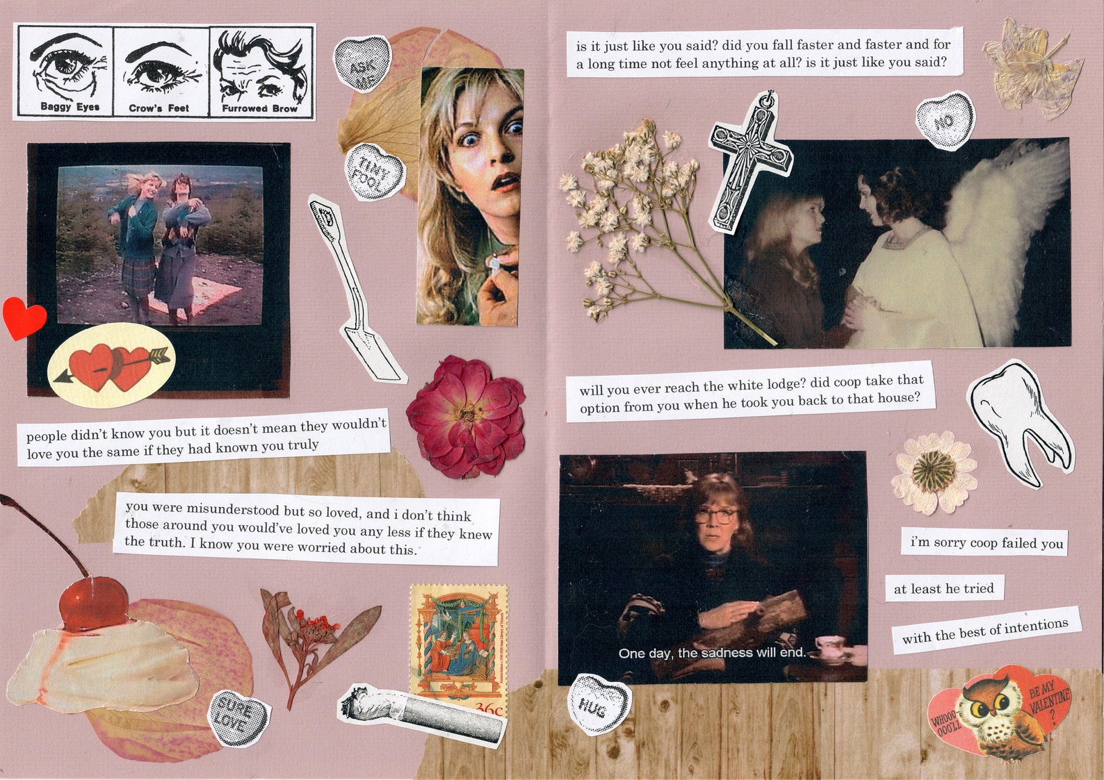 DIGITAL COPY Twin Peaks Zine - Wonderful and Strange - Handmade Collage ...