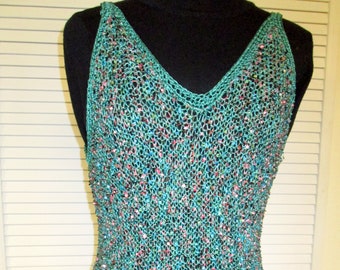Hand Knit Tank Top | Etsy