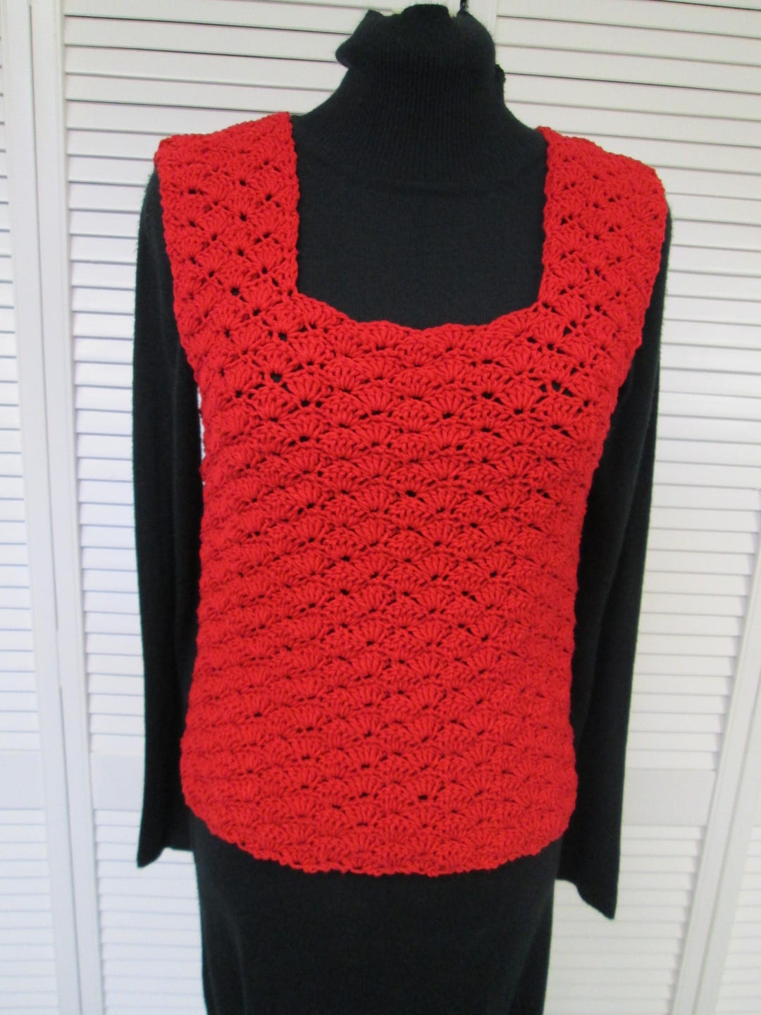 Shell Crochet Summer Tank Top Cover Up - Etsy