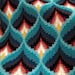 Bargello Embers Hand Crochet Afghan Blanket - Etsy