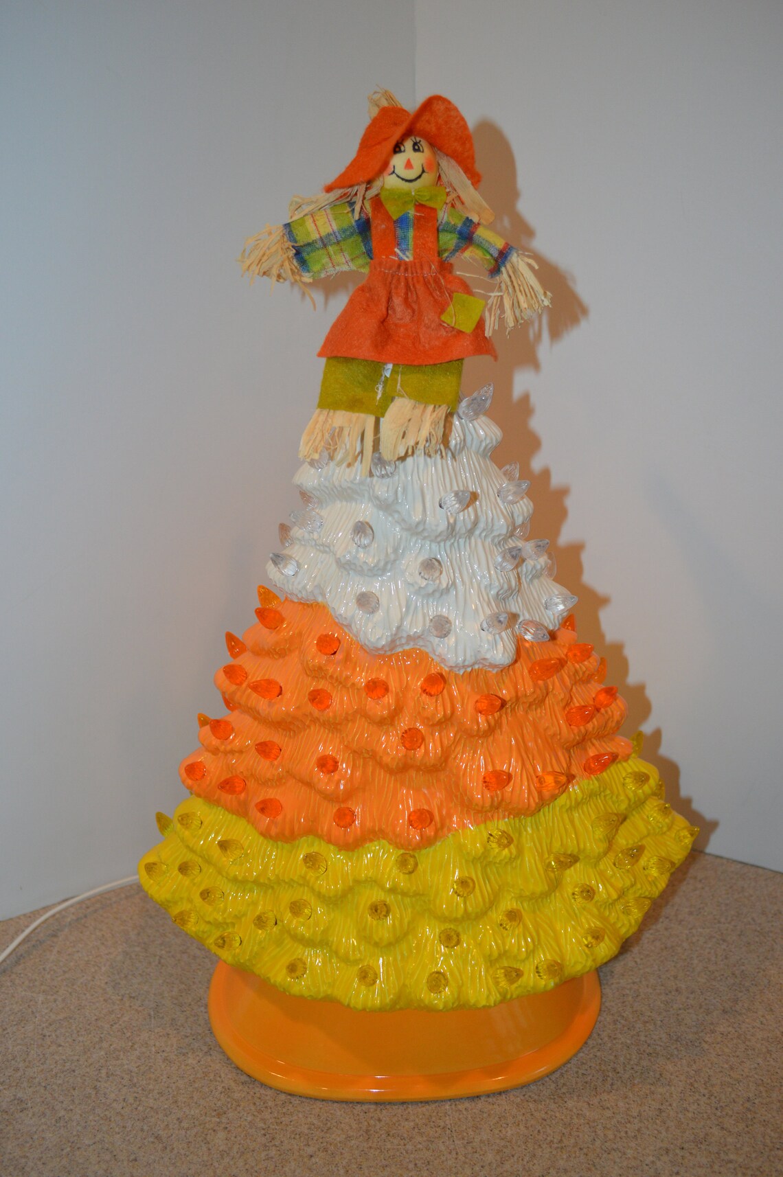 Ceramic Christmas Tree: Candy Corn Tree | Etsy