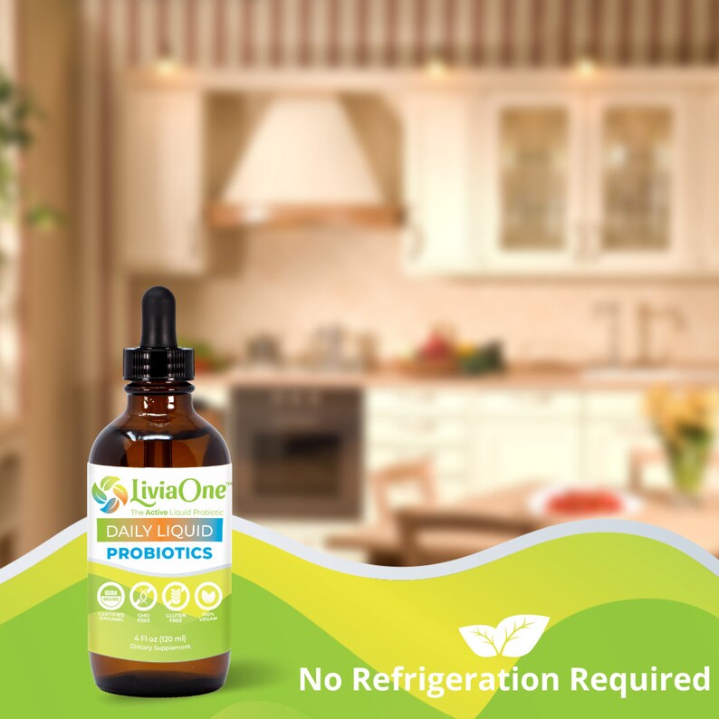 Liviaone Daily Liquid Probiotics, USDA Certified Organic Probiotics ...