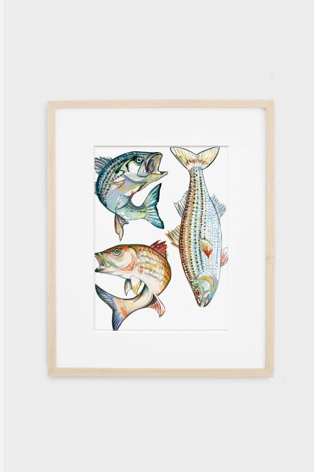Fish Watercolor Print - Etsy