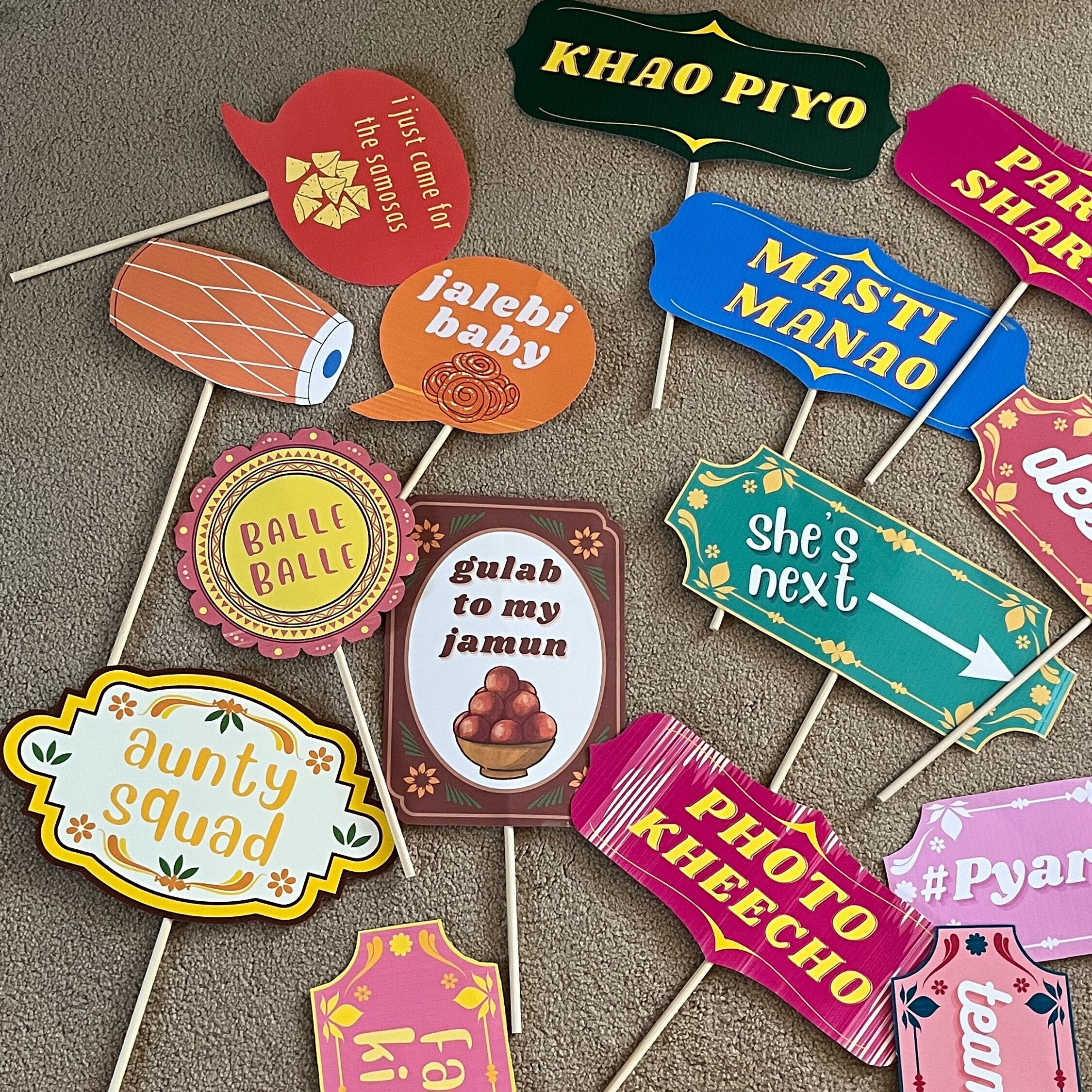 CUSTOMISABLE DHOLKI PROPS: Digital Download - Etsy