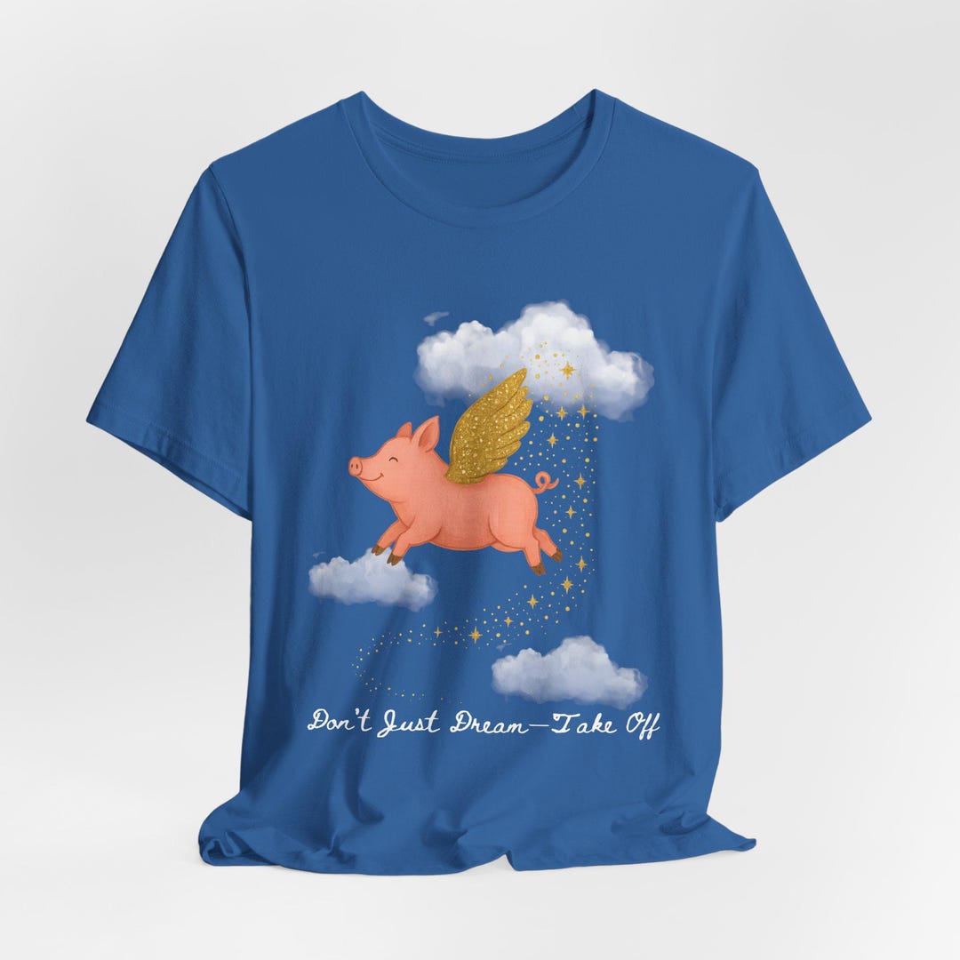 Believe in Flying Pigs Tshirt, When Pigs Fly Tee, Comfort Colors, Pigs, Wings, Believe Tshirt ...
