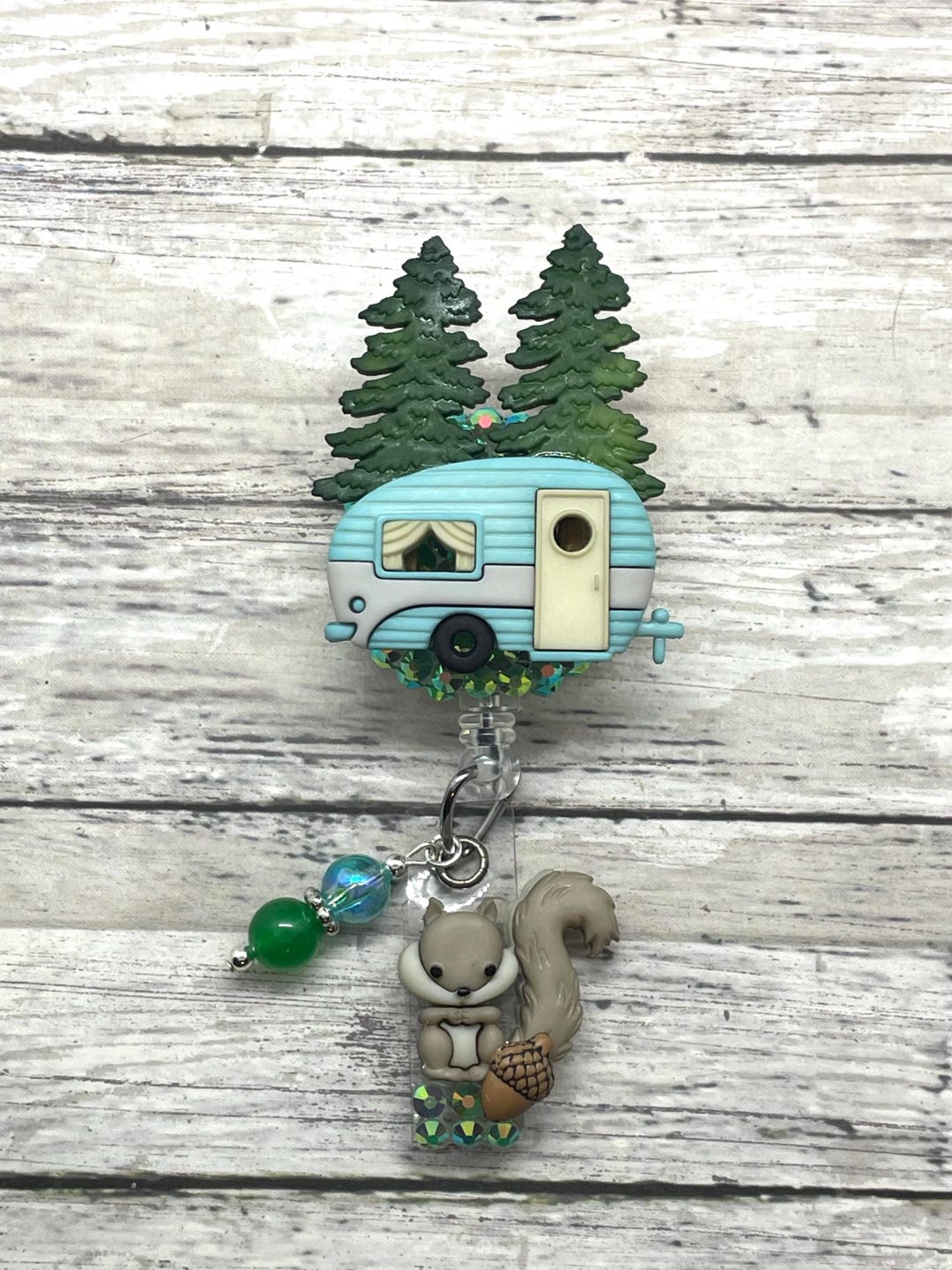 Happy Camper Name Badge Holder/badge Reel - Etsy