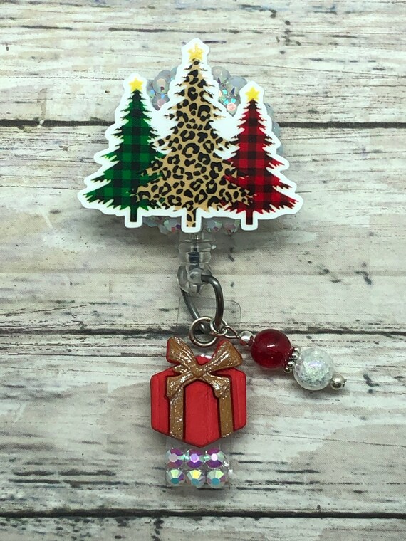 Christmas Tree Name Badge Holder - Etsy