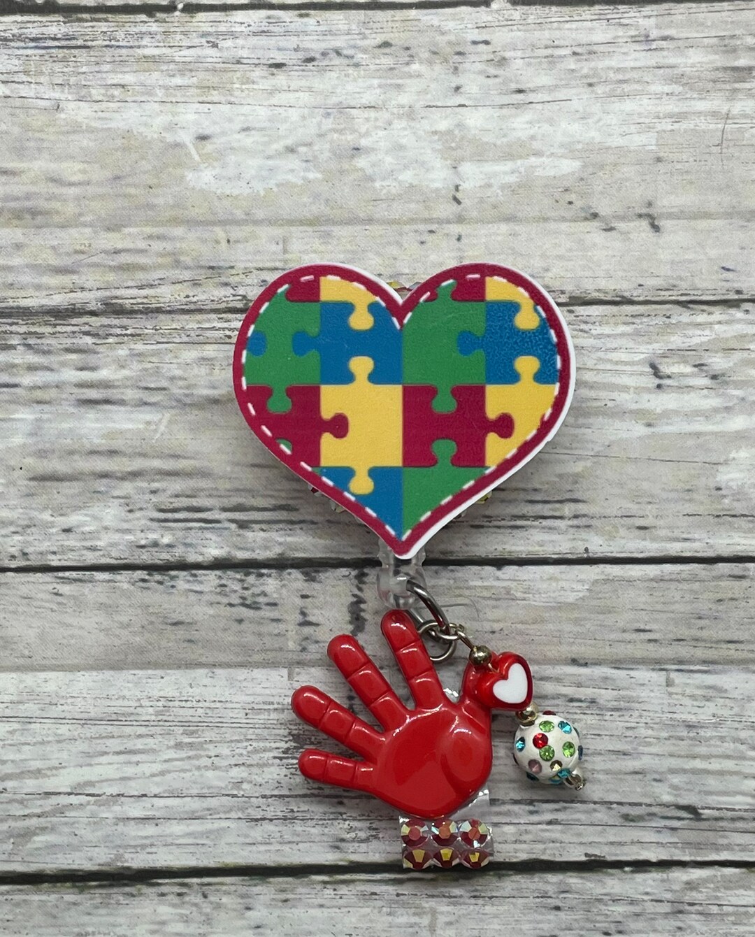 Autism Awareness Name Badge Holder/badge Reel - Etsy